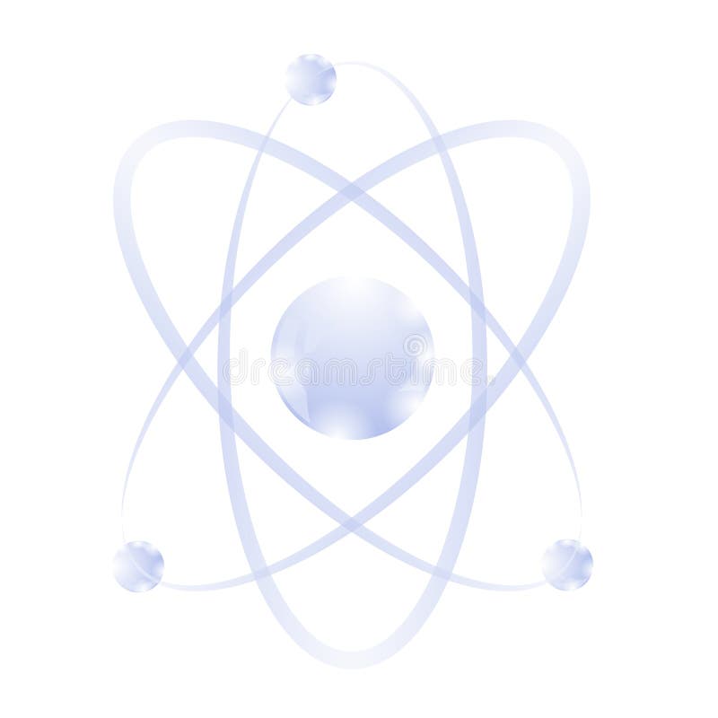 Blue Atom Icon stock vector. Illustration of isolated - 138565733