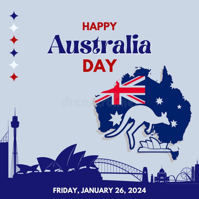 Happy Australia Day Australia Day Creative Design Editorial Photo ...