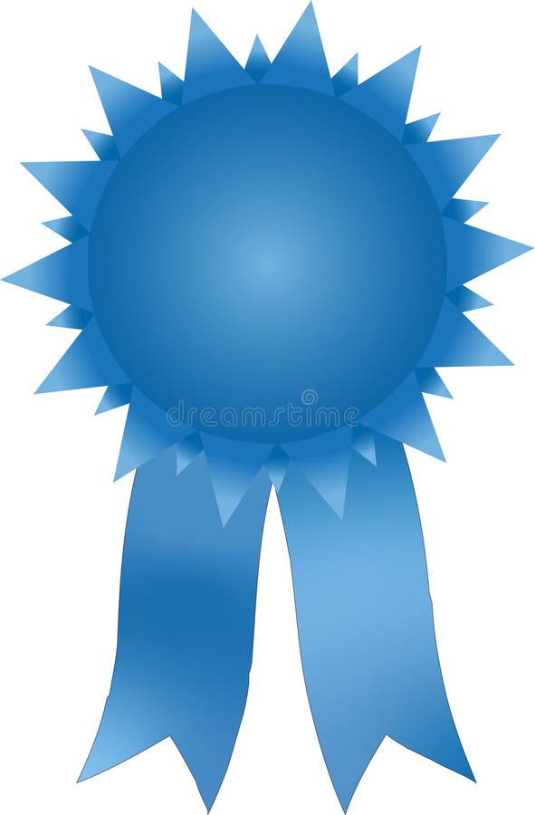 Blue Award Badges with Gold Frames Stock Vector - Illustration of label ...