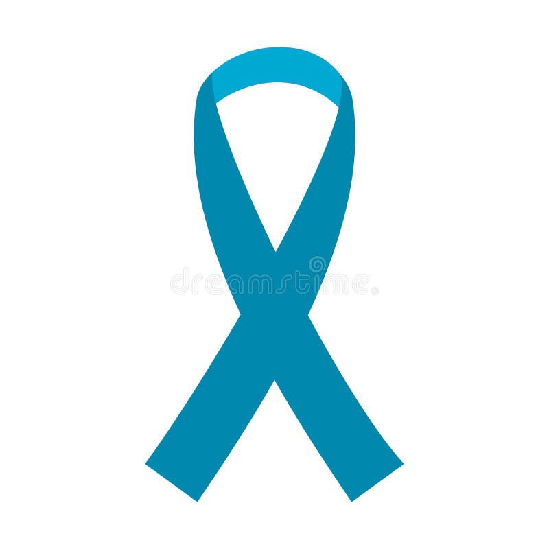 Blue Awareness ribbon stock vector. Illustration of satin - 93593636
