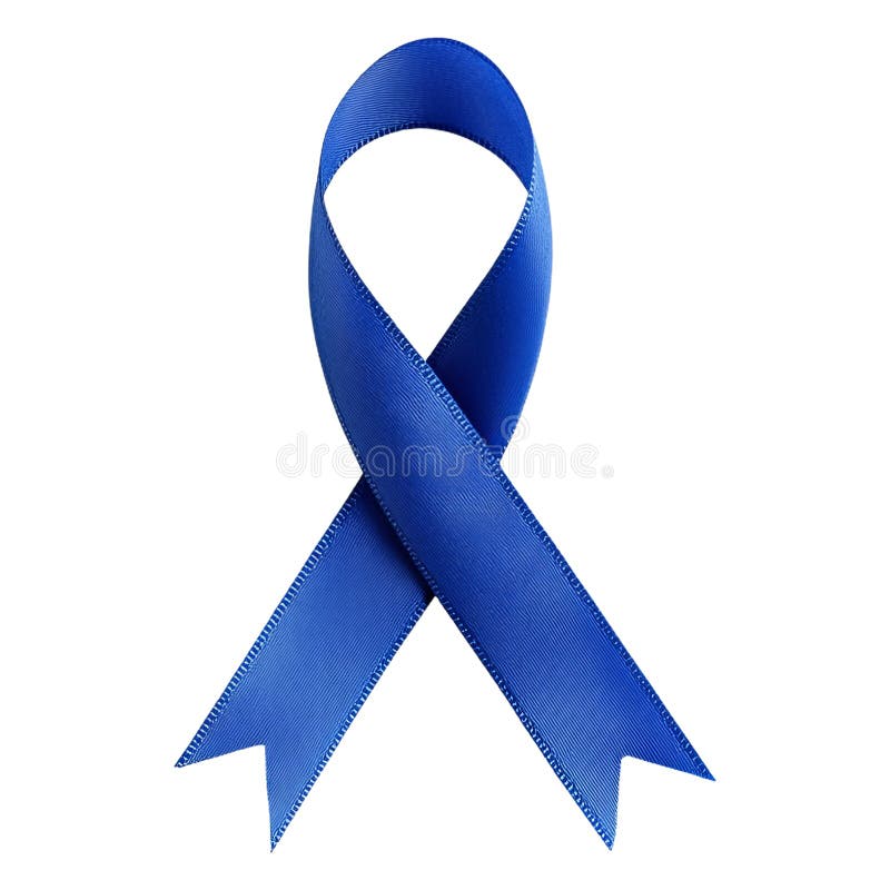 Blue Awareness Ribbon Symbolizing Support and Solidarity Stock ...
