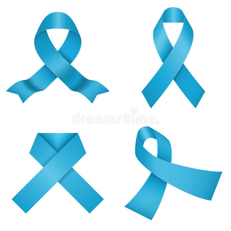 Blue Awareness Ribbons. Vector Illustration Stock Vector - Illustration ...