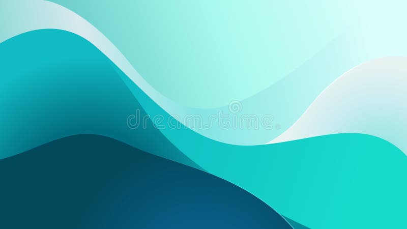 Blue Azure Abstract Wave Background Stock Vector - Illustration of ...