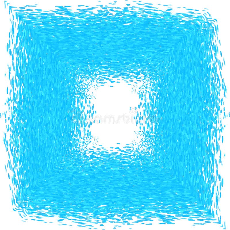 Blue Azure Frame Swirl Abstract Background Stock Illustration ...