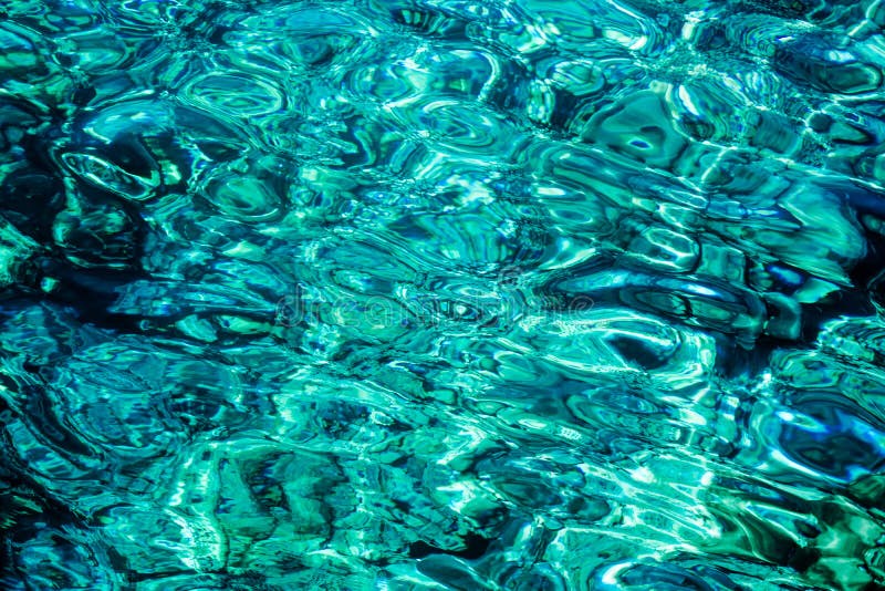 Blue Azure Liquid Water Surface. Abstract Background Stock Image ...