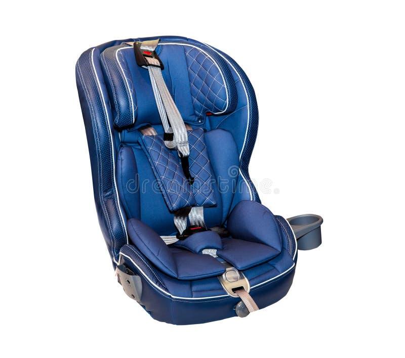 Blue baby auto car seat stock photo. Image of isolated - 59902390
