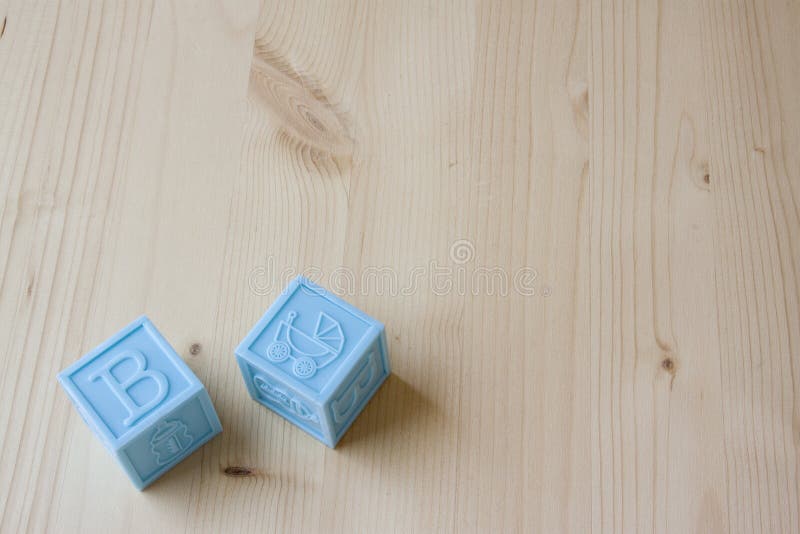 Blue Baby Blocks stock photo. Image of cube, text, block - 74886764