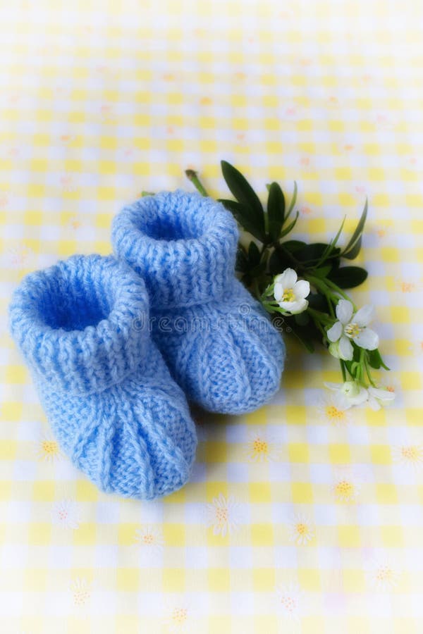 Blue Baby Booties stock photo. Image of booties, craft - 41074822