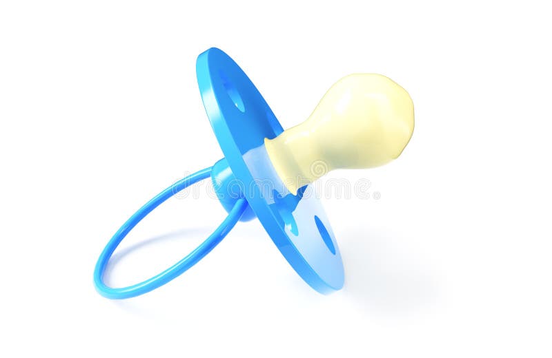 Blue baby dummy stock vector. Illustration of blue, quiet - 20919636