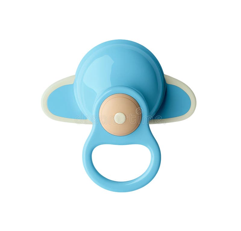 Blue Baby Pacifier Isolated on White Background Stock Image - Image of ...