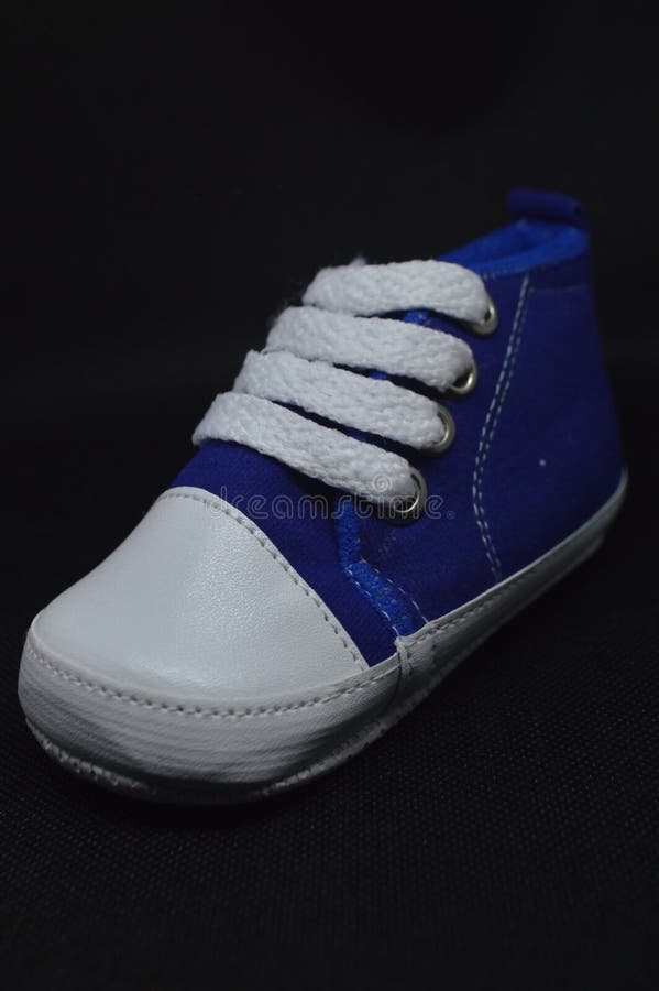 Blue baby shoe stock photo. Image of purple, wear, birthday - 258266404