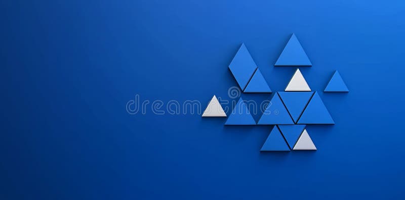 A Blue Backdrop Featuring a Textured Black Abstract Geometric Design ...