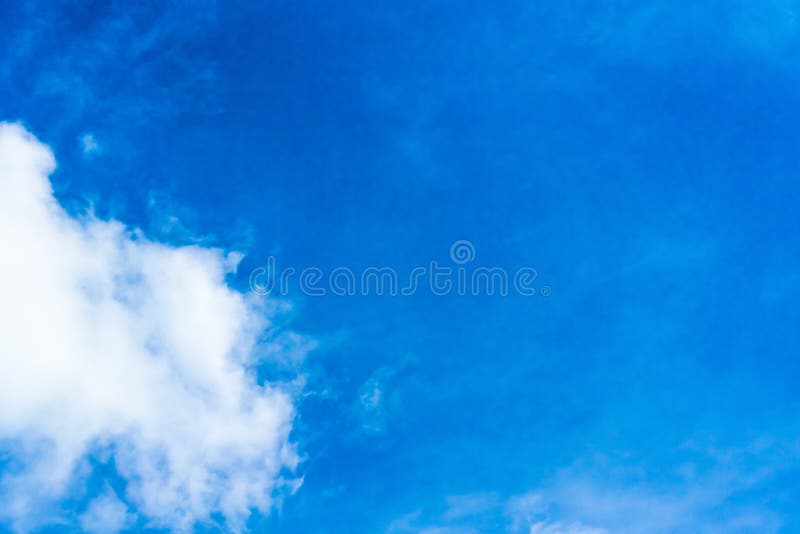 The Blue Backdrop Has Some Clouds. Stock Photo - Image of ozone, group ...