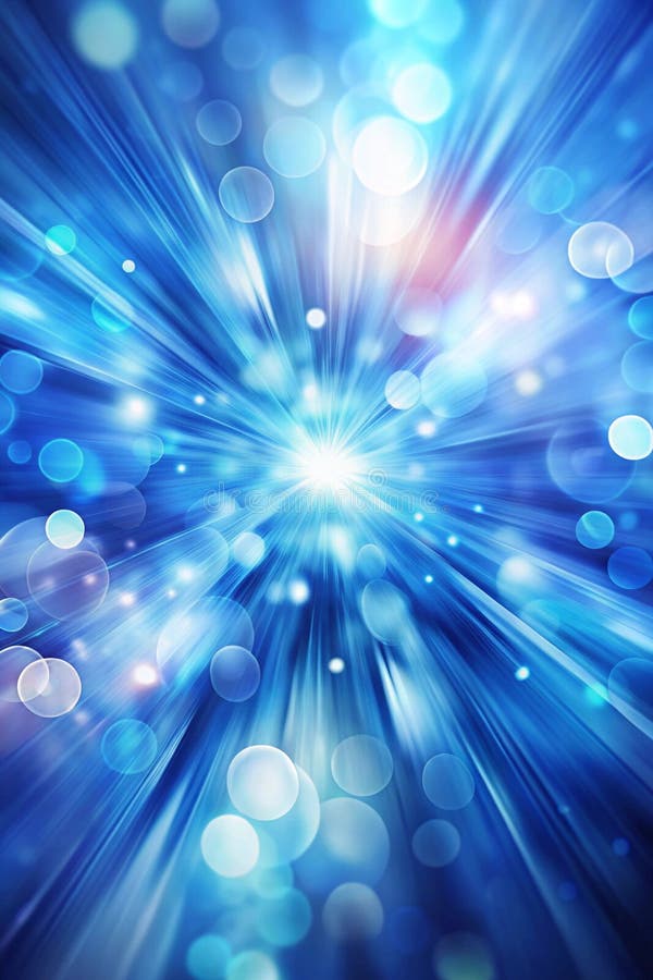 Blue Background with Abstract Blur Effect Stock Illustration ...