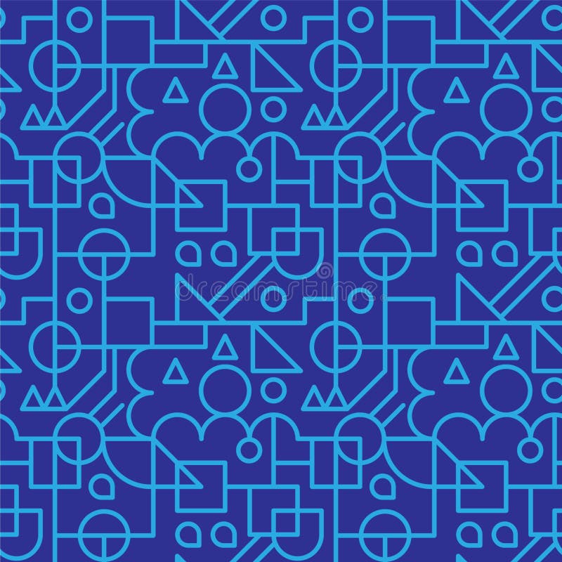 Blue Abstract Repeating Background Stock Vector Illustration Of Lines