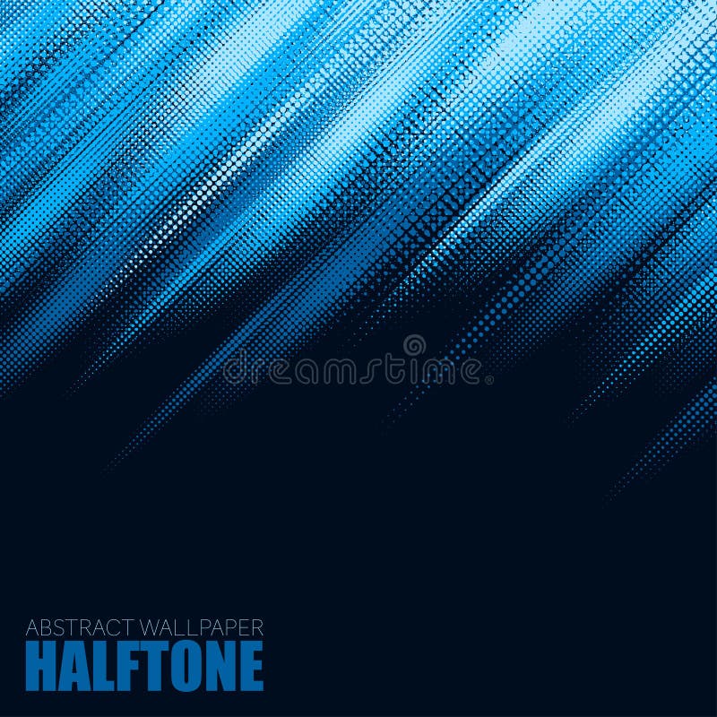 Abstract Blue Halftone Background Stock Vector - Illustration of dotted ...