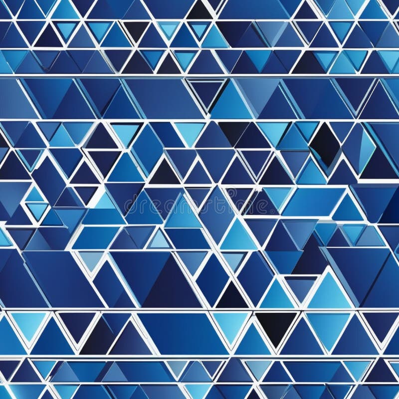 Blue Black Background with Abstract Triangle Pattern Stock Illustration ...