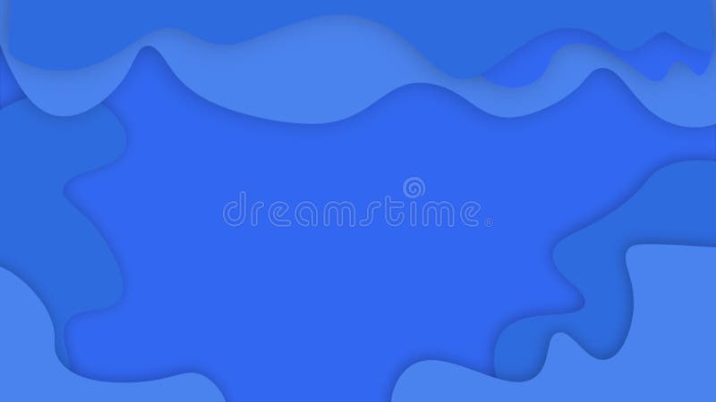 Blue Background Animation with Nice Waves and Shadows. Loop Playback on ...