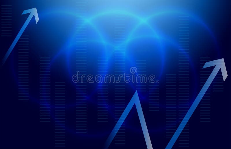 Blue Background with Arrows. Background for Business Presentation Stock ...