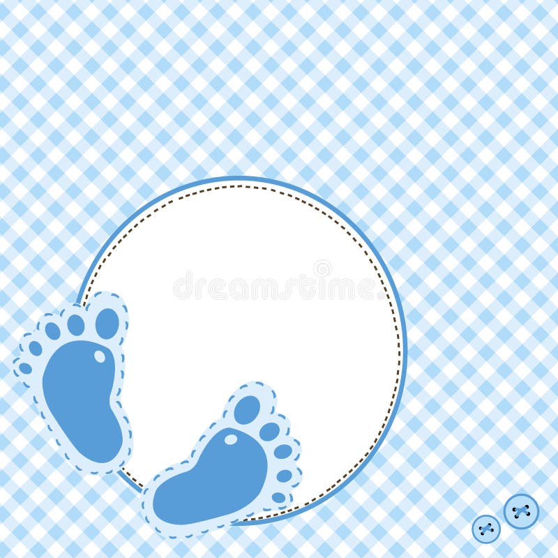 Baby Foot Steps Background, Seamless Pattern Stock Illustration ...