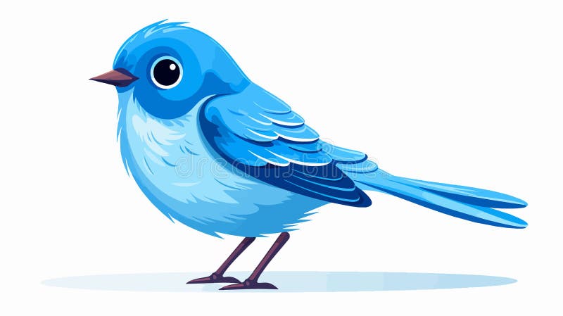 Blue Background Bird Drawing Stock Vector - Illustration of silhouette ...