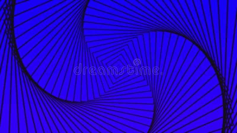 Blue Background with Black Rectangular Lines Rotating Repeatedly Stock ...