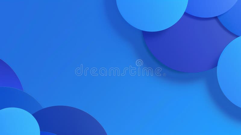 Blue Background with Circular Patterns and Gradients Stock Illustration ...