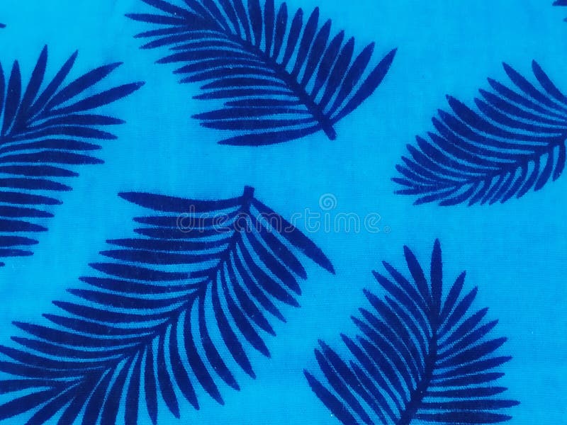 Blue Background with Coconut Palm Motif Stock Image - Image of coconut ...