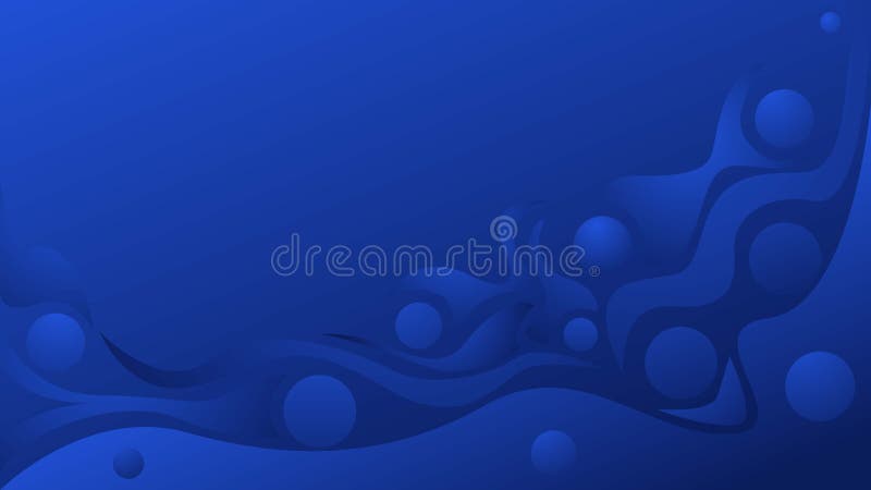 Blue Background with a Combination of Shapes Stock Vector ...