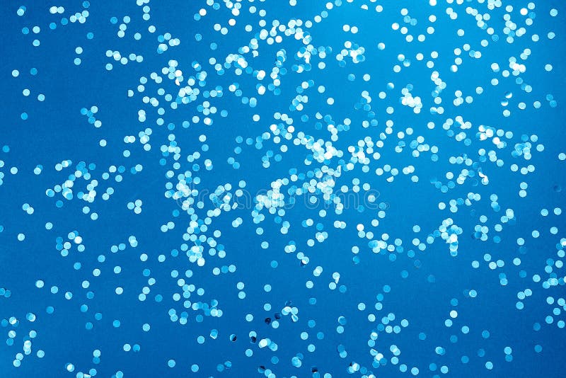 Blue Background with Confetti. Flat Lay Stock Image - Image of abstract ...