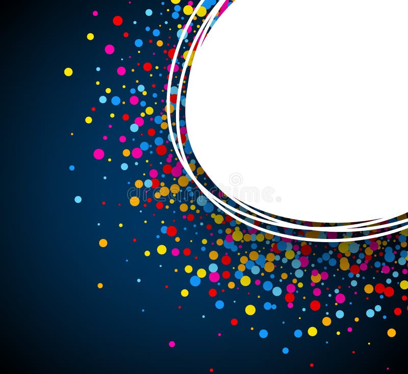 Blue Background with Confetti. Stock Vector - Illustration of blue ...