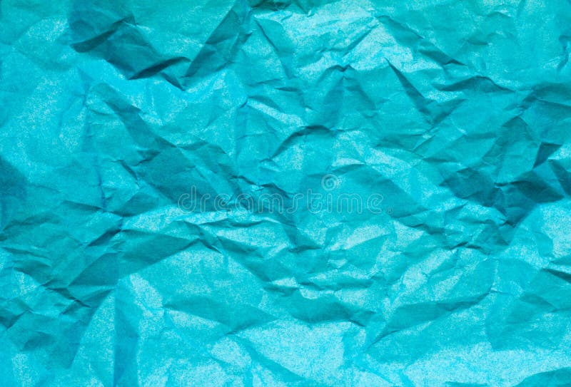 Blue Background, Crumpled Colored Paper Texture Stock Photo - Image of ...