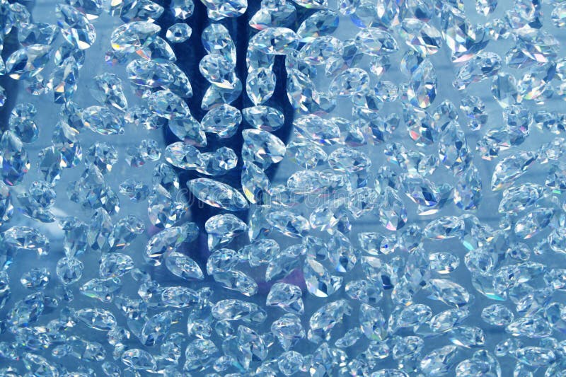 Blue Ice Cold Diamond Crystals Background Wallpaper Stock Image - Image ...