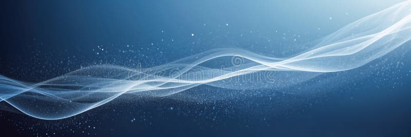 A Blue Background Filled with Abstract White Particles Providing Ample ...
