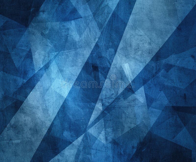 Blue Background with Geometric Squares and Triangles Stock Image ...
