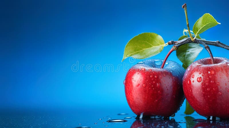 The Blue Background Gives the Image Lightness and Freshness Stock ...