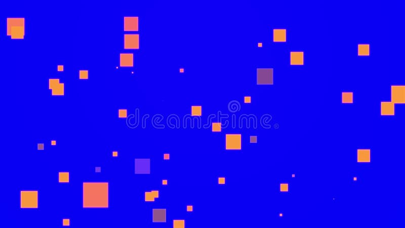 Blue Background with Gold Boxes Flying Towards the Front. Stock Video ...