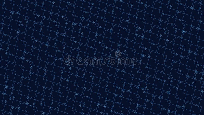 Blue Background with Floating White Dot Grid Pattern Stock Video ...