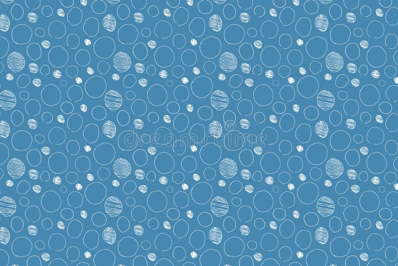 Blue Background. Hand-drawn White Dot Pattern Stock Vector ... Blue Background. Hand-drawn White Dot Pattern Stock Vector ...