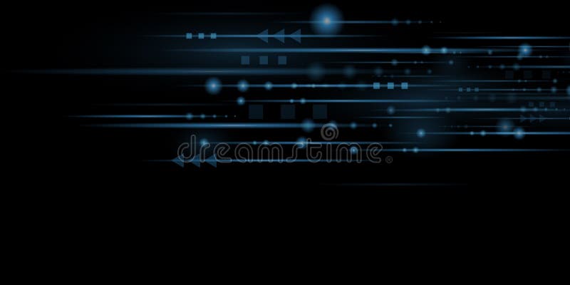 Blue Background High-tech Digital Technology Concept Abstract Sparkling ...