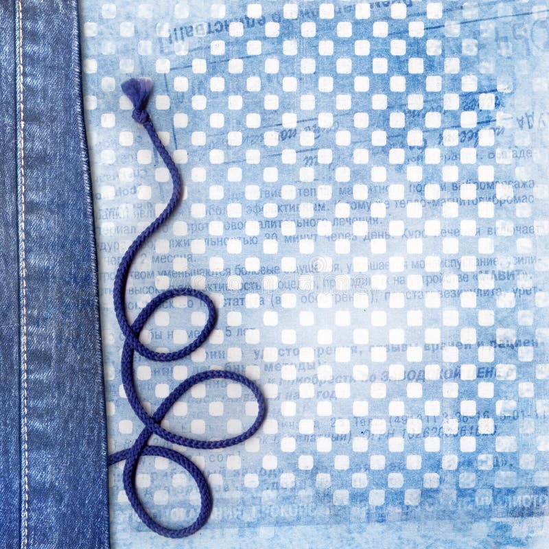 Blue Card With Lace Border And Ribbon Stock Illustration - Illustration ...