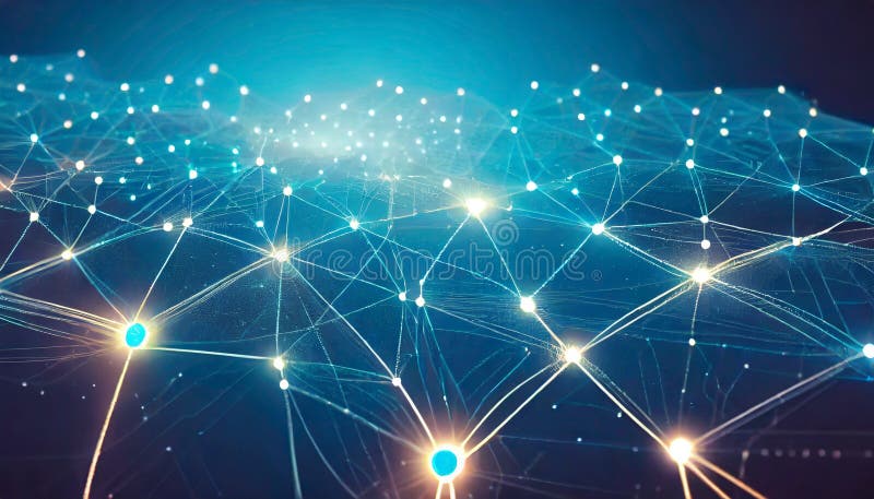 Blue Background with Light Mesh Stock Illustration - Illustration of ...