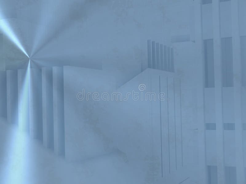 Blue Background with Light Point Over Architectural Space Stock ...