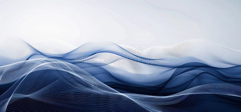 A Blue Background with Lines Moving Around it Stock Image - Image of ...