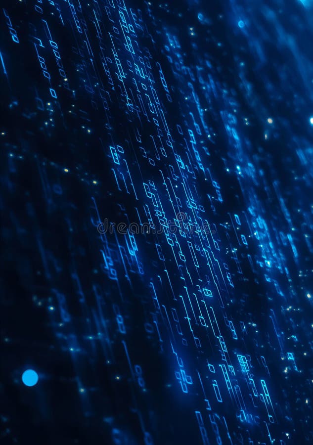 A Blue Background with a Lot of Numbers on it Stock Image - Image of ...