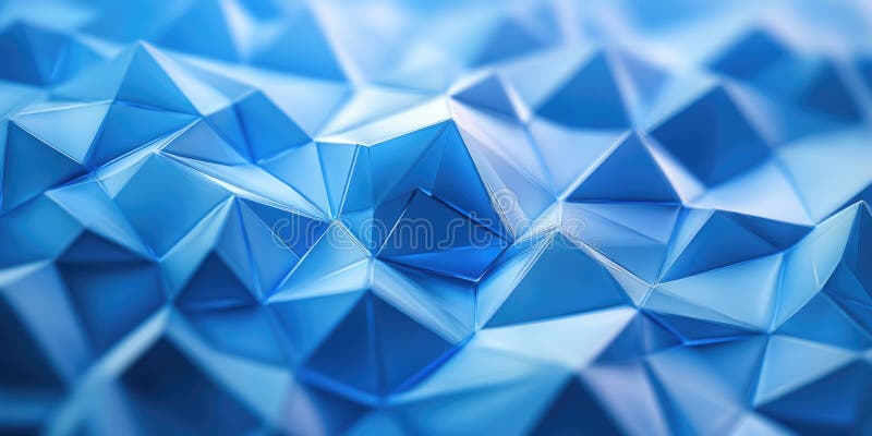 Blue Background with a Lot of Triangles Stock Illustration ...