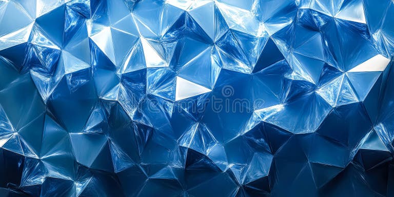 Blue Background with a Lot of Triangles Stock Image - Image of ...
