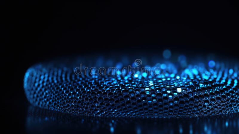 Blue Background with Lots Spots and Particles. Stock Illustration ...