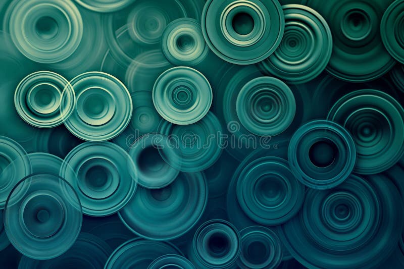 A Blue Background with Many Circles of Different Sizes Stock Photo ...