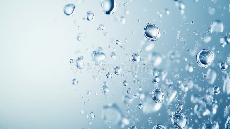 A Blue Background with Many Small Water Droplets Stock Illustration ...